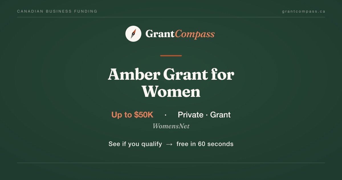 Amber Grant for Women — Eligibility, Funding & How to Apply | GrantCompass