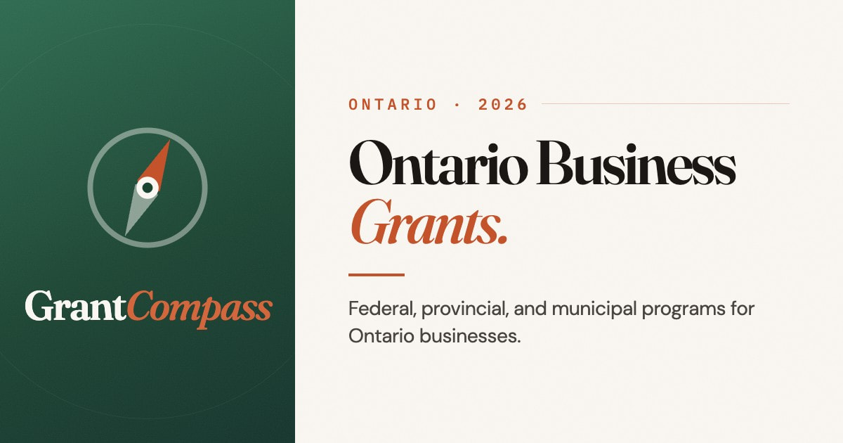 Ontario Agriculture Grants 2026 | 9 Programs | GrantCompass