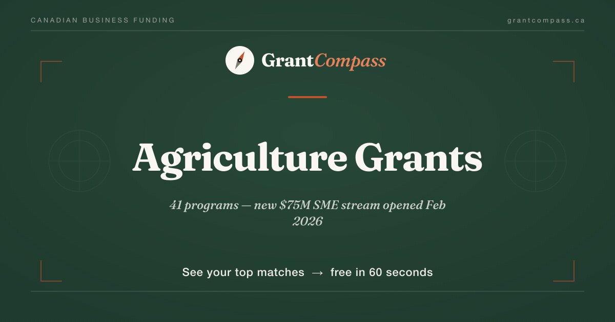 Agriculture Grants Canada 2026 — Farm & Agri-Food Funding