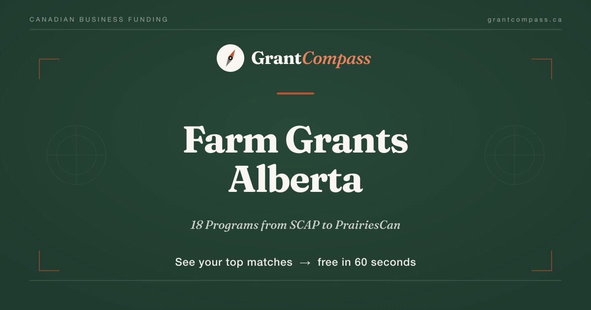 Farm Grants Alberta 2026 — 18 Programs from SCAP to PrairiesCan ...