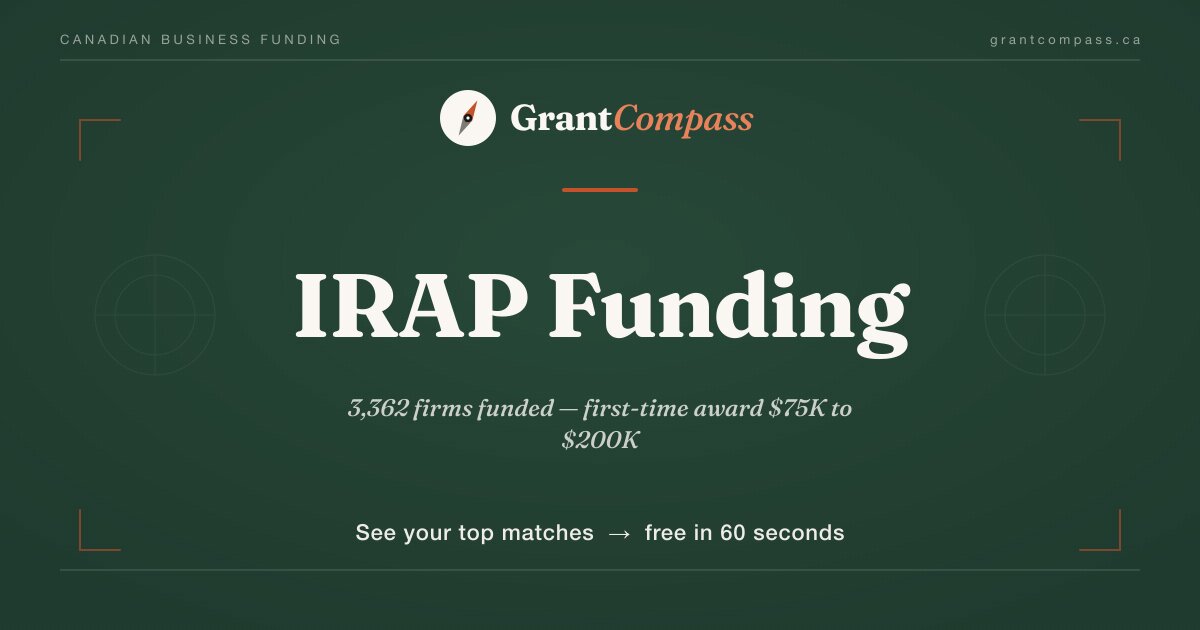 NRC IRAP Funding 2026: Typical $75K–$200K & Eligibility